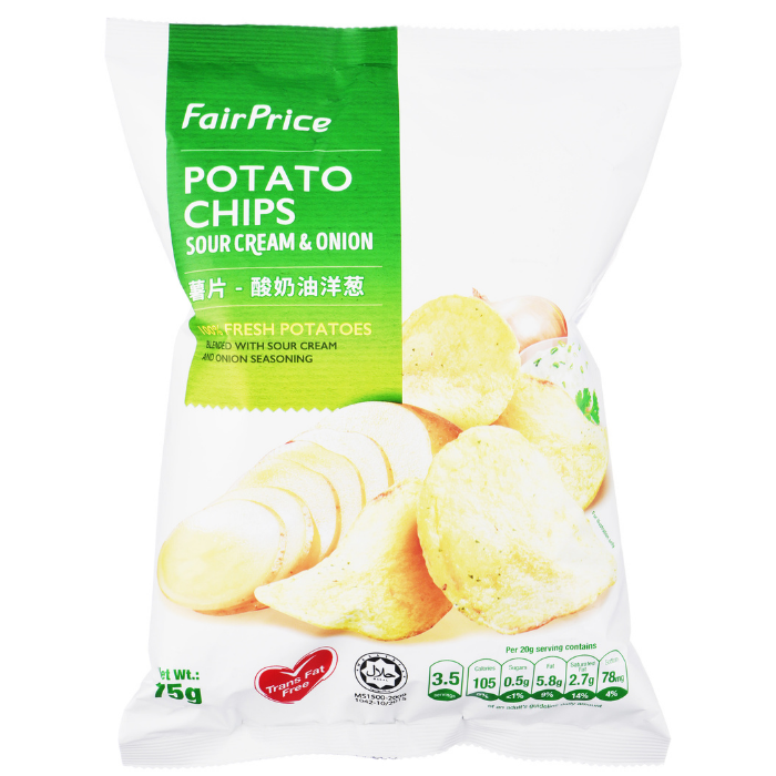Potato chips by Fairprice housebrand : review - Dried snack foods ...