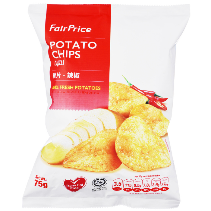 Potato chips by Fairprice housebrand : review - Dried snack foods ...