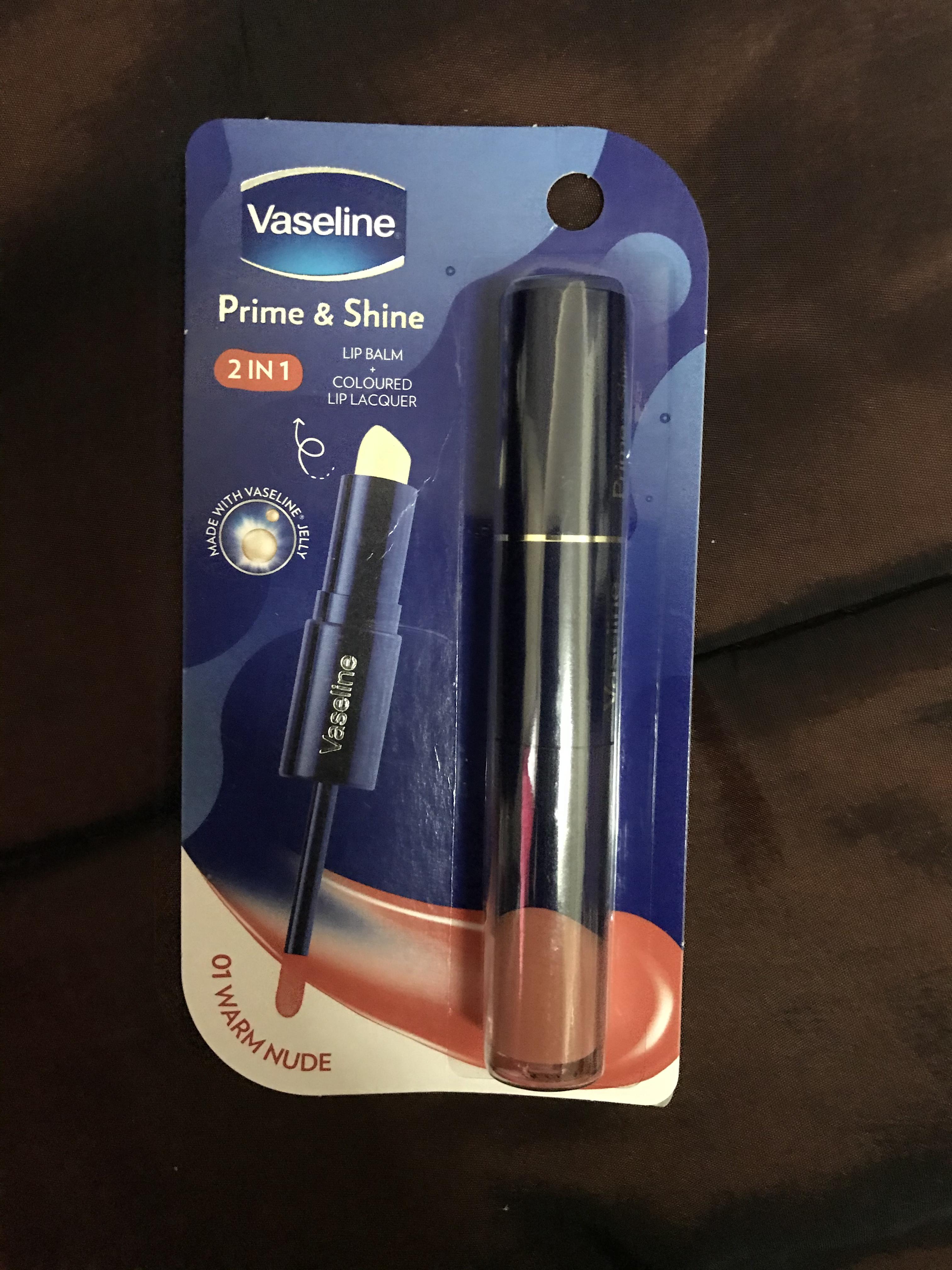 Prime & shine 2-in-1 warm nude by Vaseline malaysia : review - Lip care ...